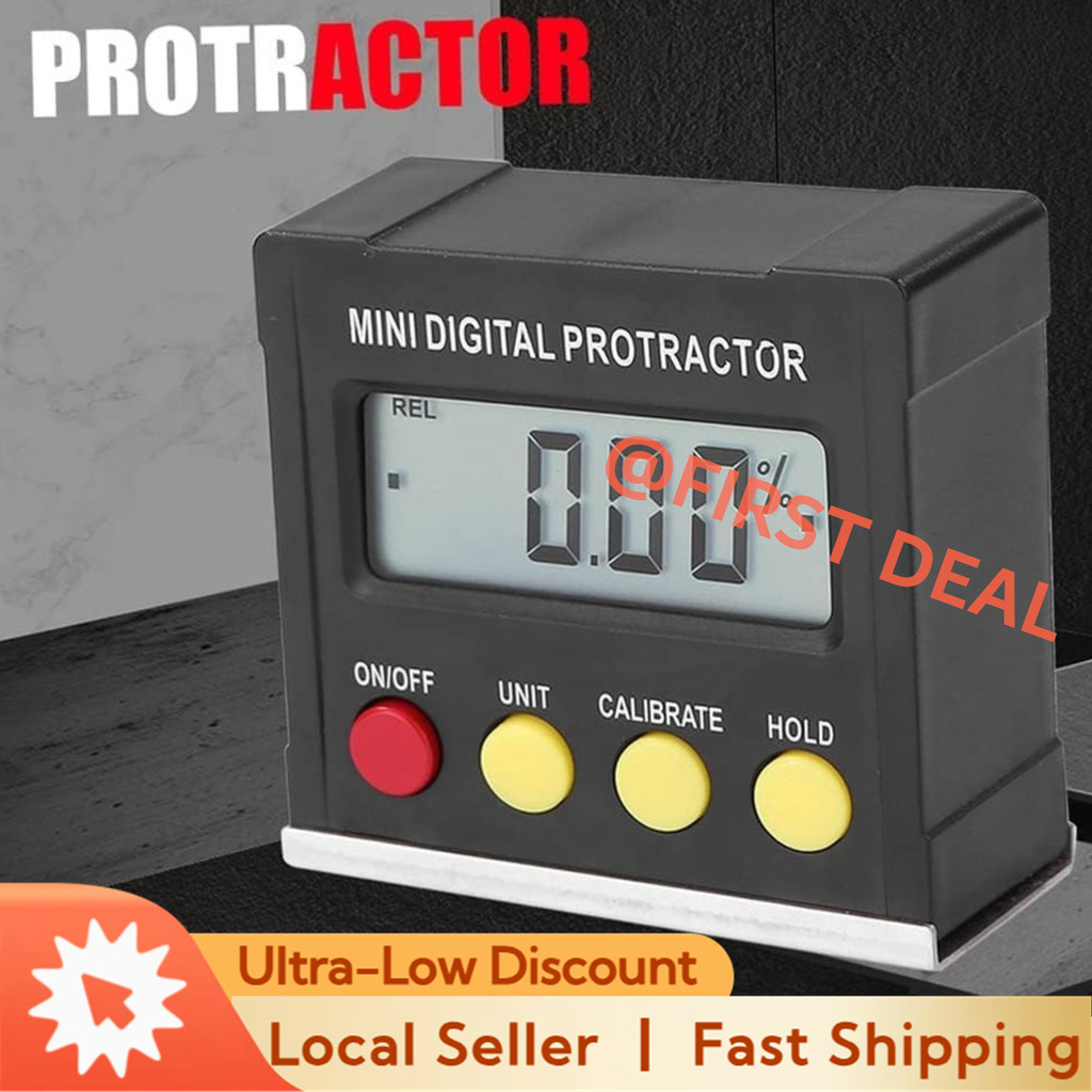 360 Degree Mini Digital Protractor Inclinometer Electronic Level ...