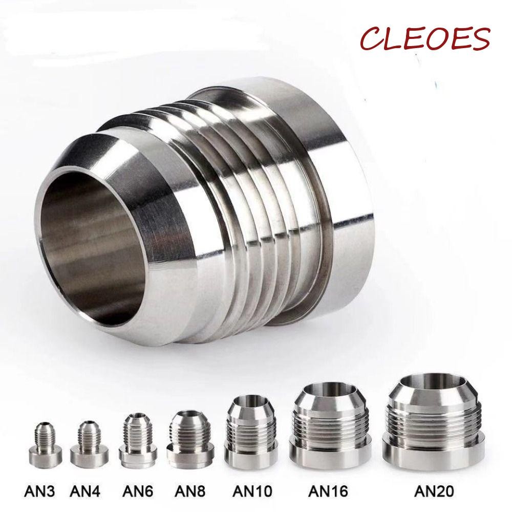 CLEOES Silver Male Aluminium Weld, Aluminum AN4-AN20 Straight Male Weld ...