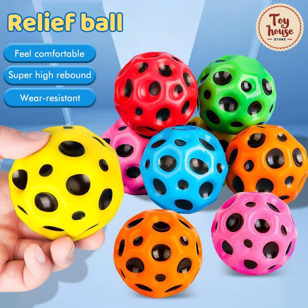 TH High Resilience Hole Ball Soft Bouncy Ball Toys To Improve Children ...