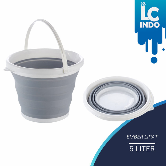 Practical 5 Liter travel folding bucket / camping bucket | Shopee ...