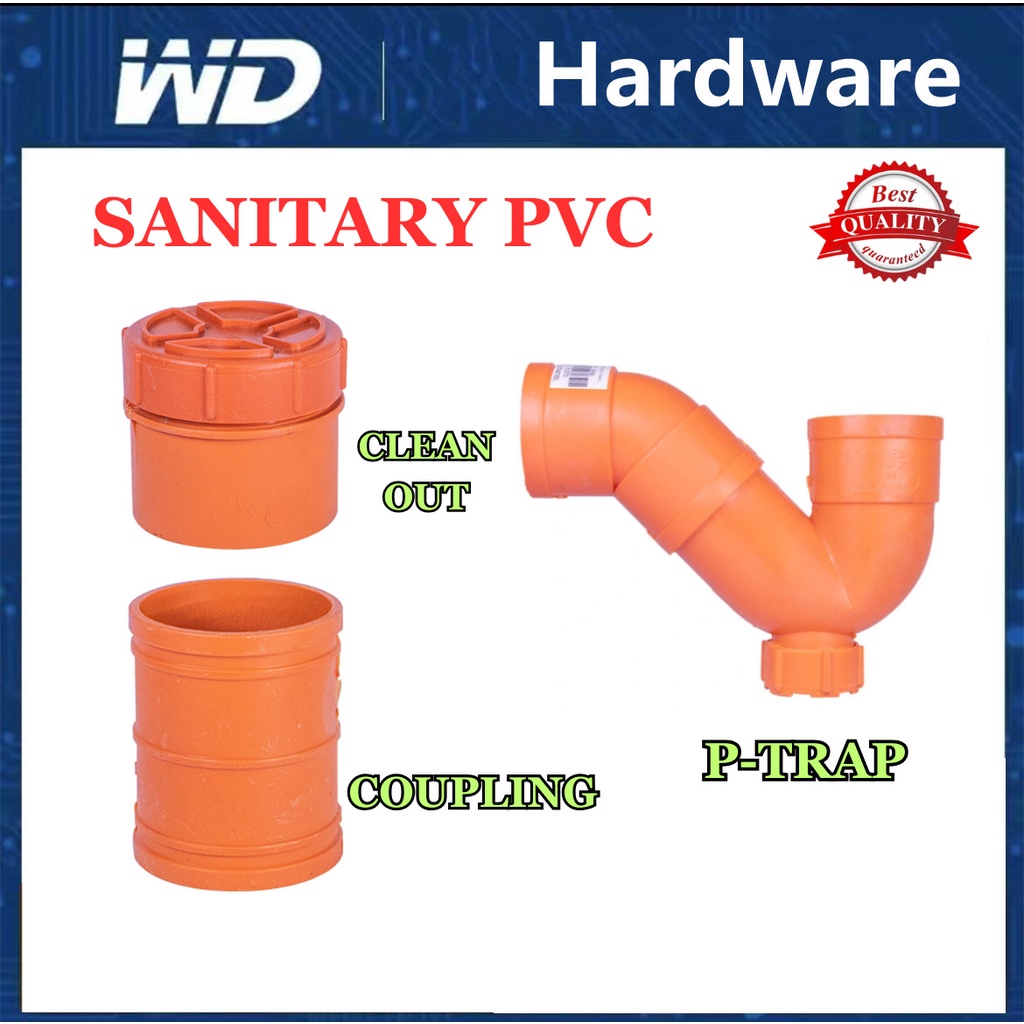 SANITARY ORANGE FITTINGS PVC ORANGE PTRAP CLEAN OUT COUPLING | Shopee ...