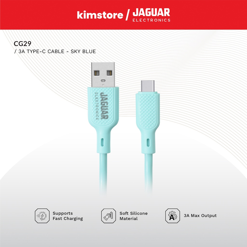 Jaguar Electronics CG29 3A 1 Meter Fast Charging Data Silicone Cable ...