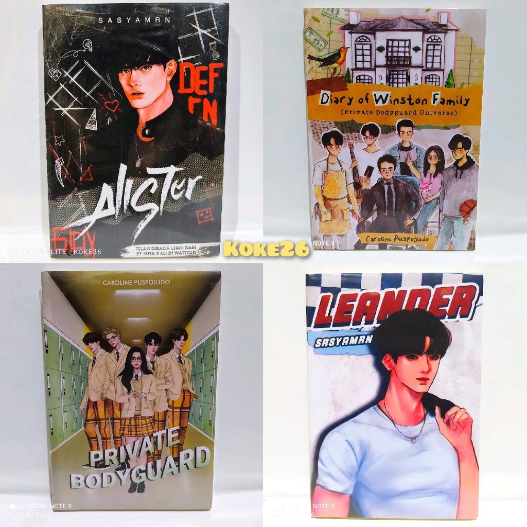 Package 4 NOVEL PRIVATE BODYGUARD+LEANDER+DIARY OF WINSTON FAMILY ...