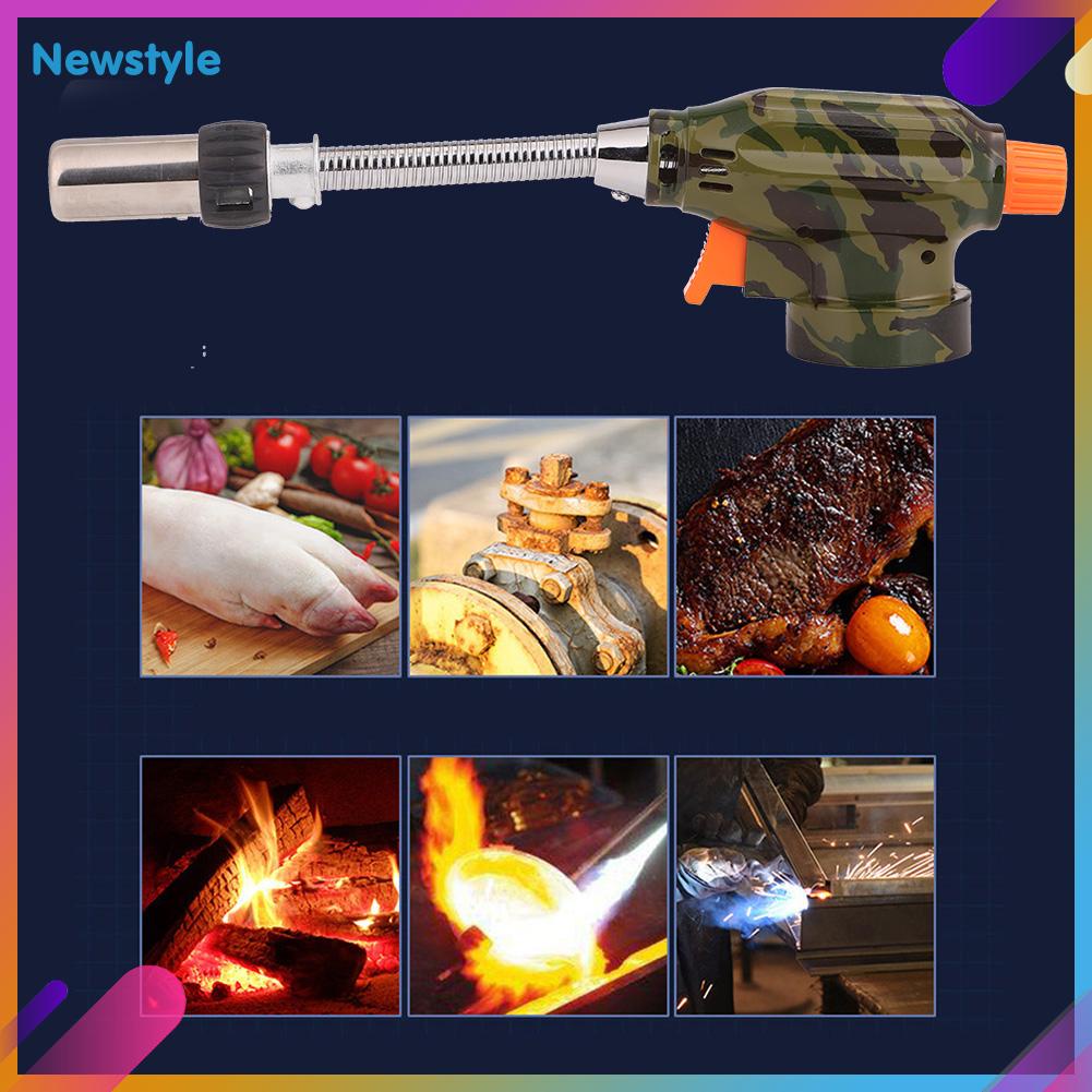 1300-Degree Portable Gas Flame Torch Torch Lighter Flamethrower Burner ...