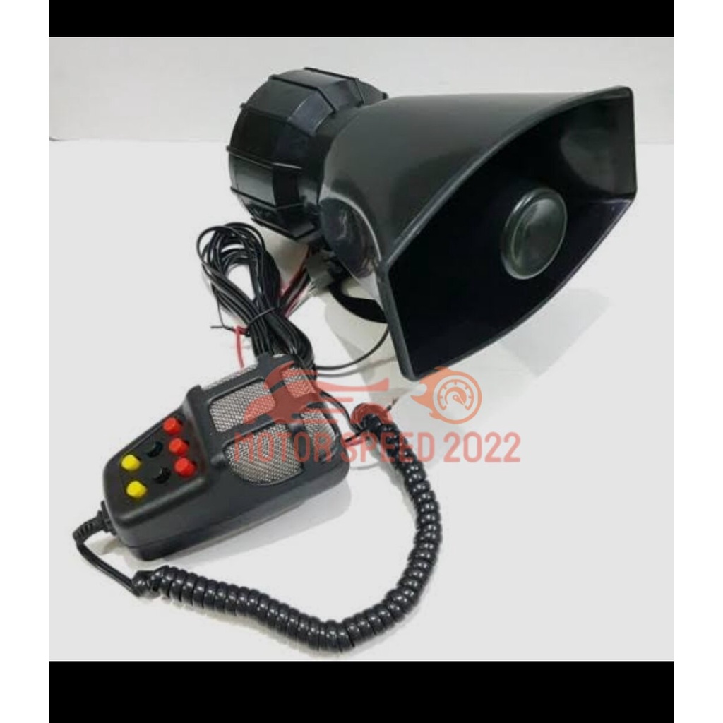 Toa 7 sound horn complete with 12 volt 100 watt module and microphone ...