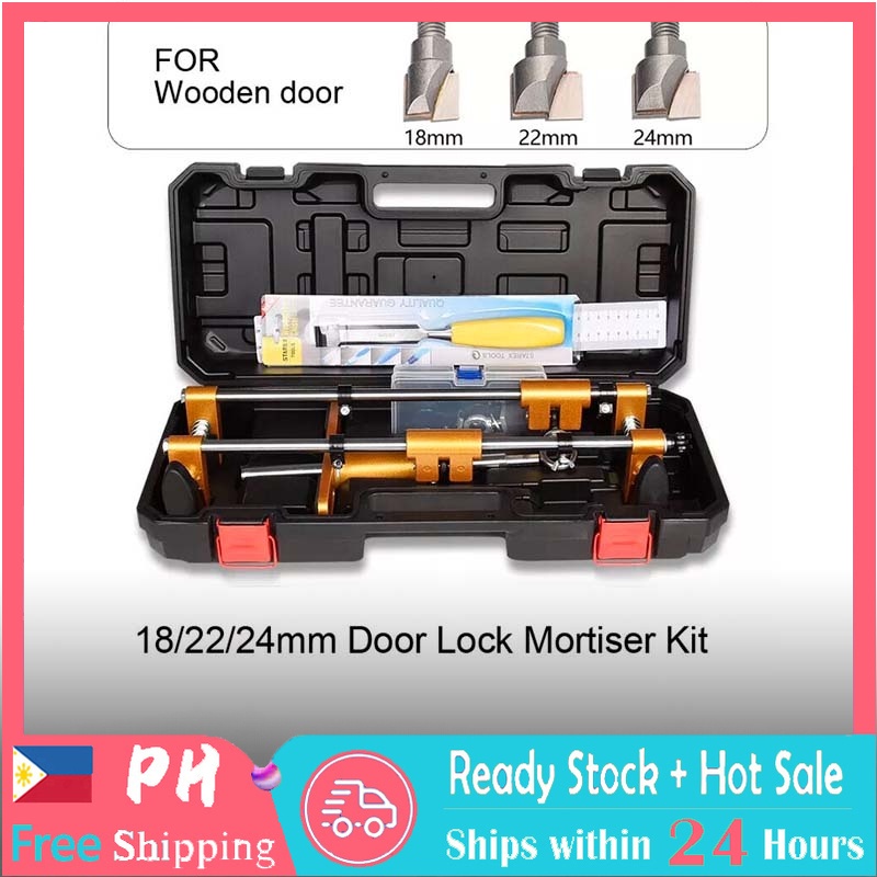 Mortice Lock Jig Set Mortiser Locksmith Woodworking Wood Door Fitting ...
