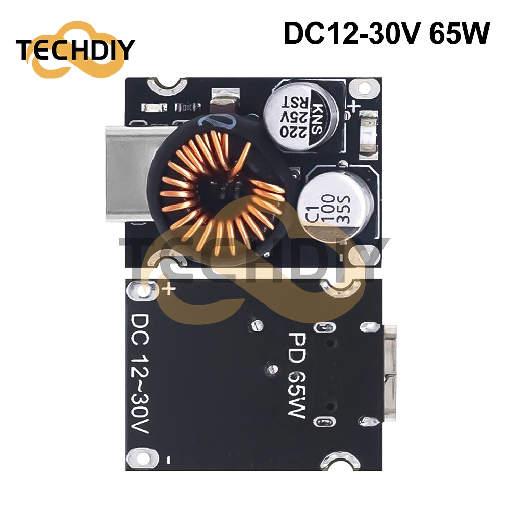 65W Fast Charging Converter Board USB Qualcomm QC2.0 and QC3.0 Output ...