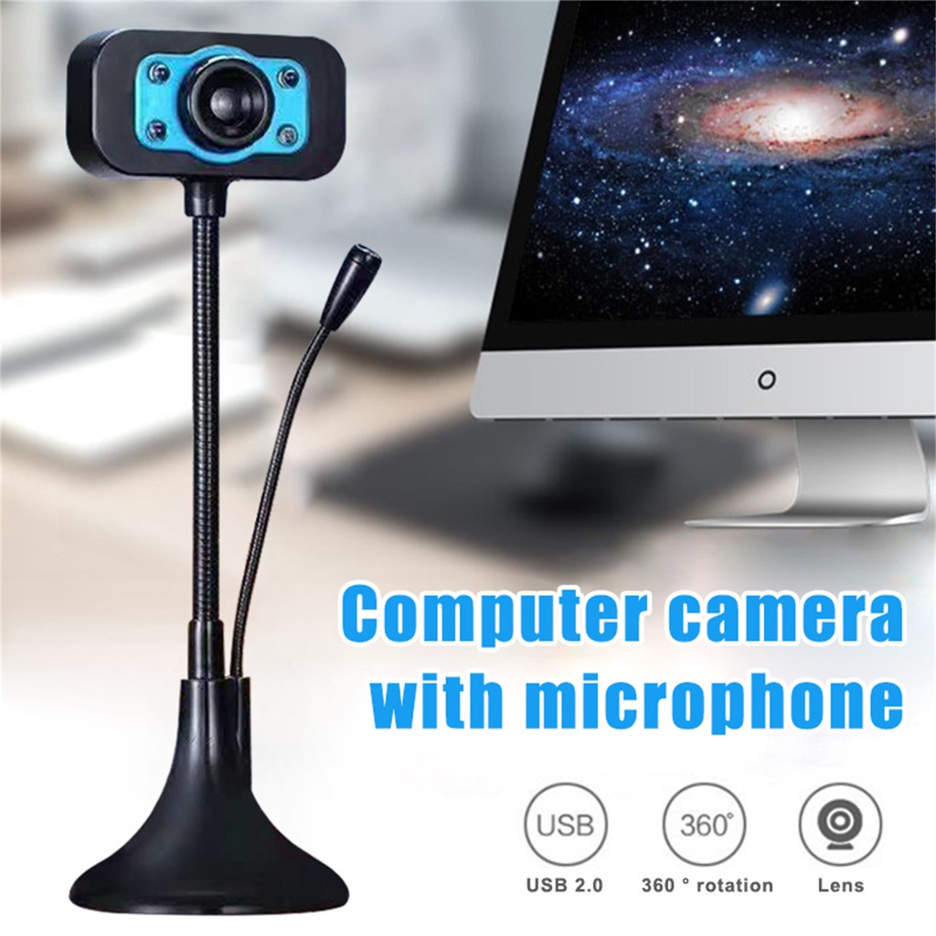 Computer Camera with Microphone Rotatable USB Webcam with Zoom ...
