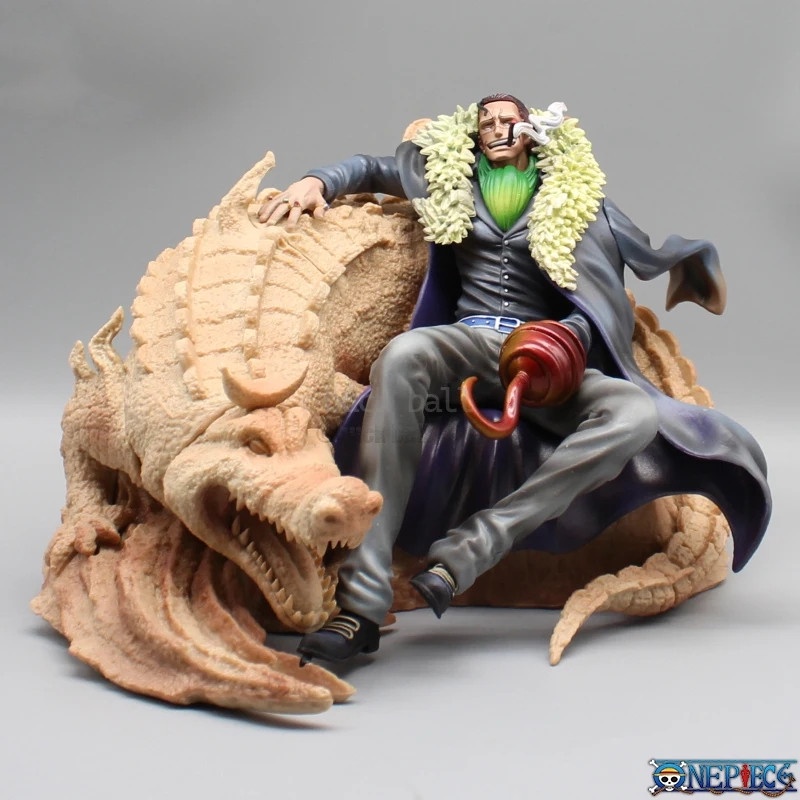 One Piece King Of The Desert Sir Crocodile Sitting Posture Anime Figure ...