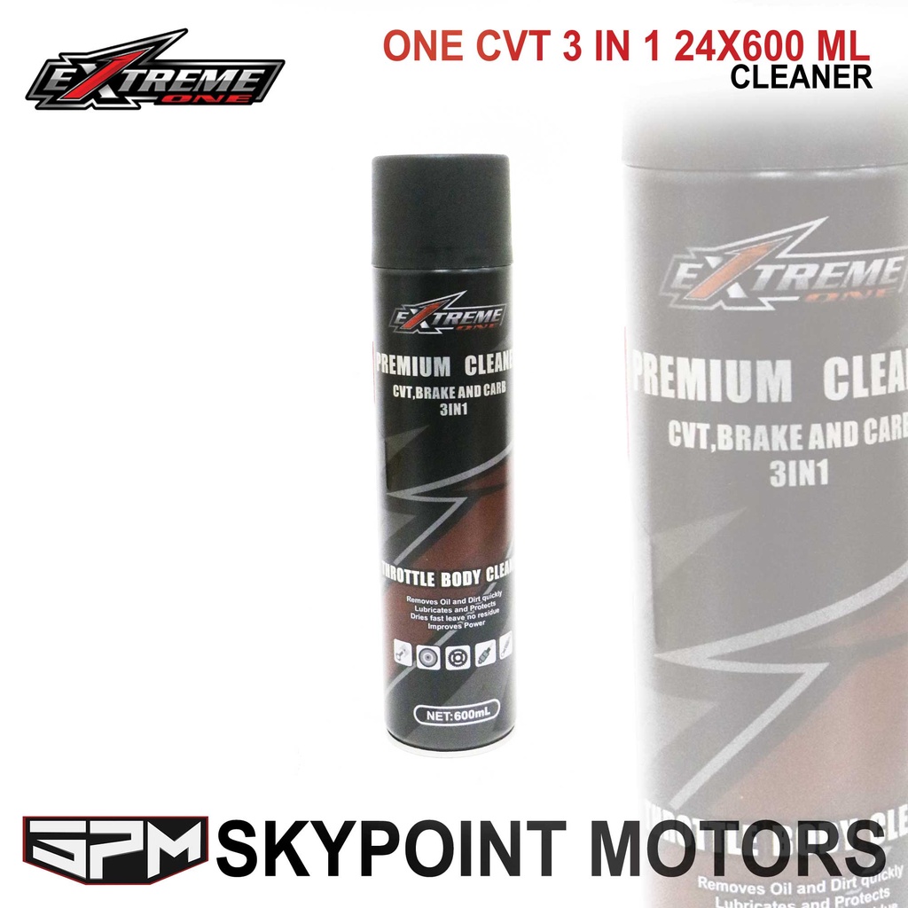 EXTREME ONE CVT 3 IN 1 CLEANER 24X600ML FOR MOTORCYCLE (9414-112 ...