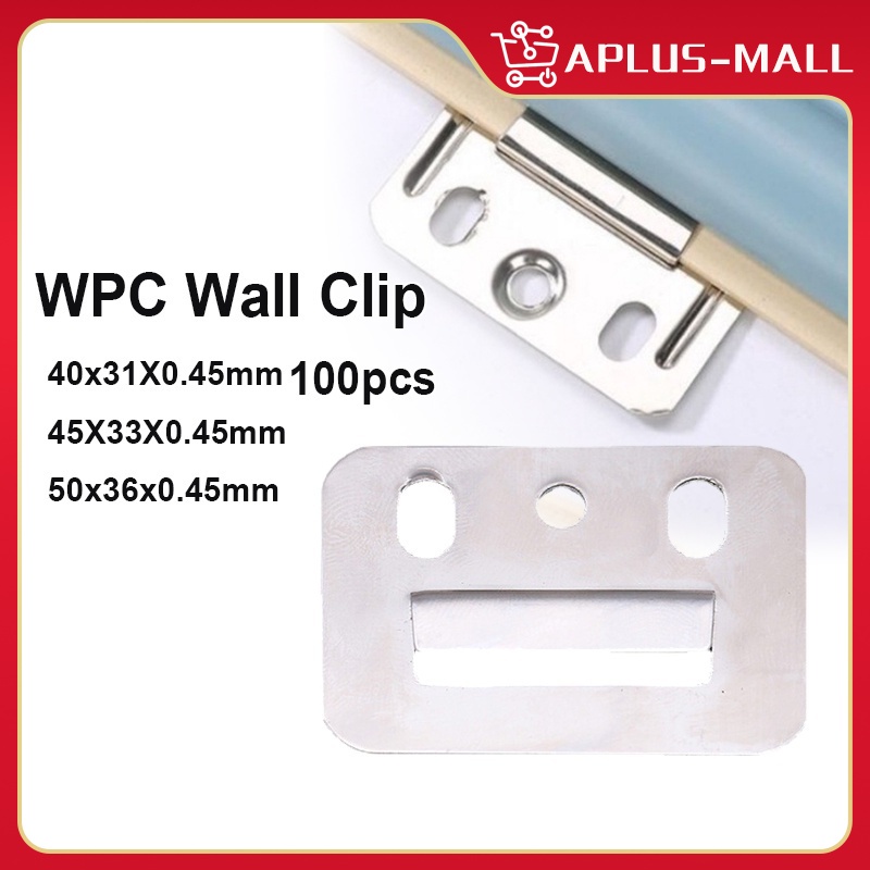 100Pcs Stainless Steel WPC Wall Clip Ceiling Fluted Cladding Clip ...