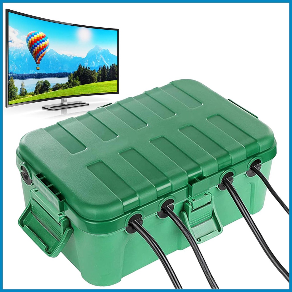 Outdoor Electrical Box Extension Cord Box Waterproof Extension Cord Box ...