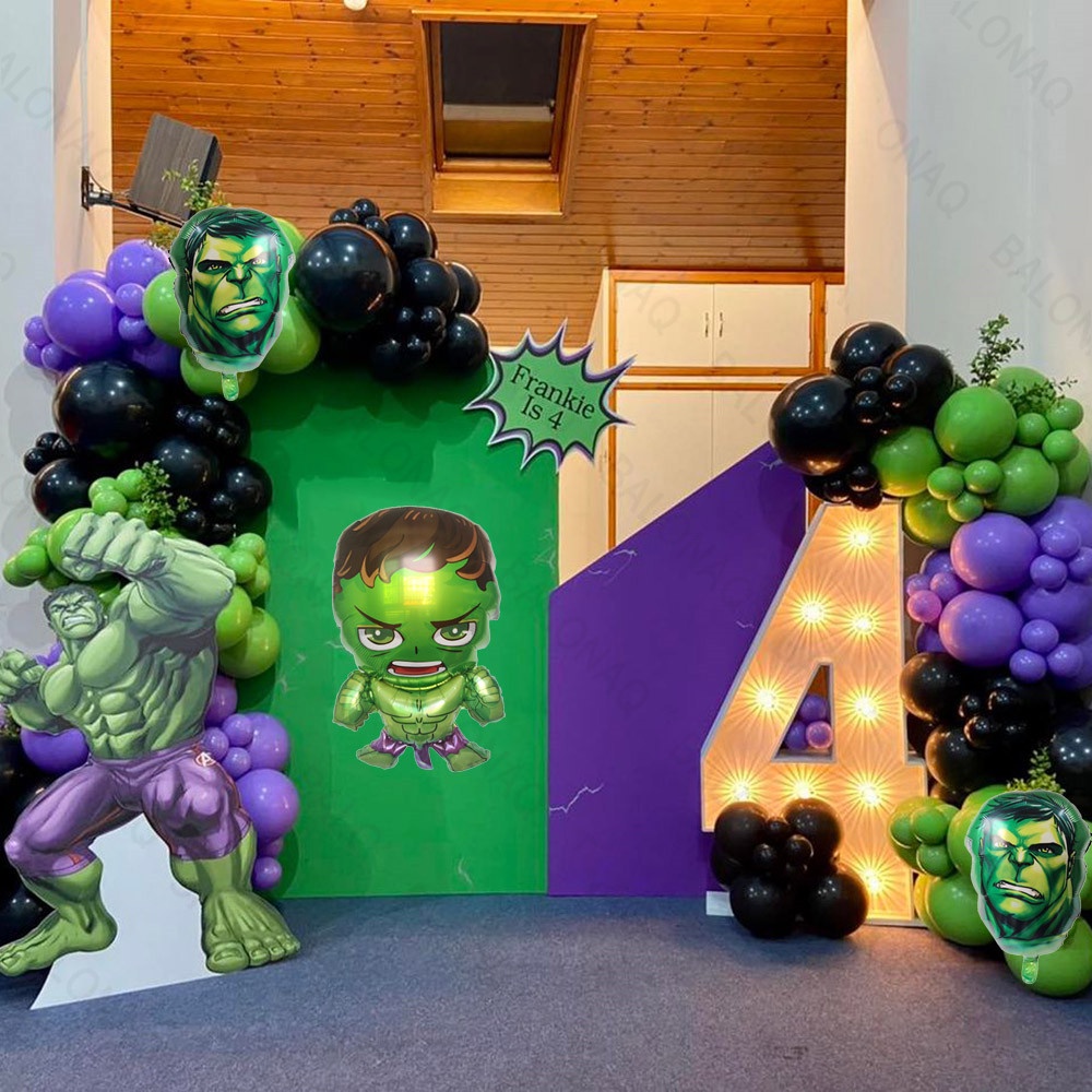 New Design 111pcs/set Superhero Hulk Theme Party Decoration Balloons ...