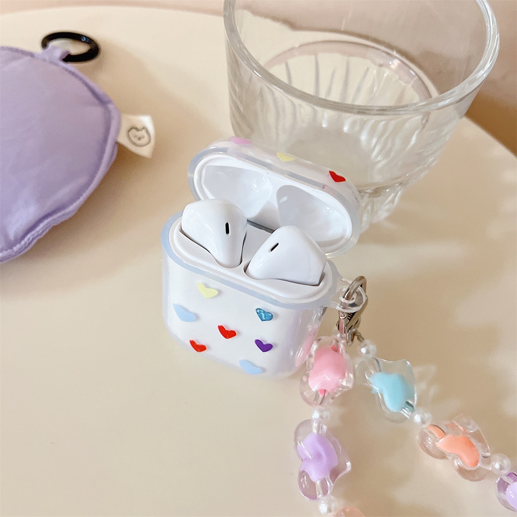 i12 inpods 12 Earphone Case Fresh Butterfly Colorful Love Heart Floral ...