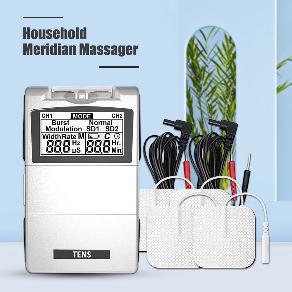 TENS Digital TENS Electric Pulse Massager Tens EMS Muscle Stimulator ...
