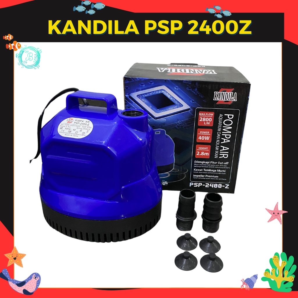 Kandila PSP-2400-Z Submersible Water Pump Aquarium Fish Pond Pump ...