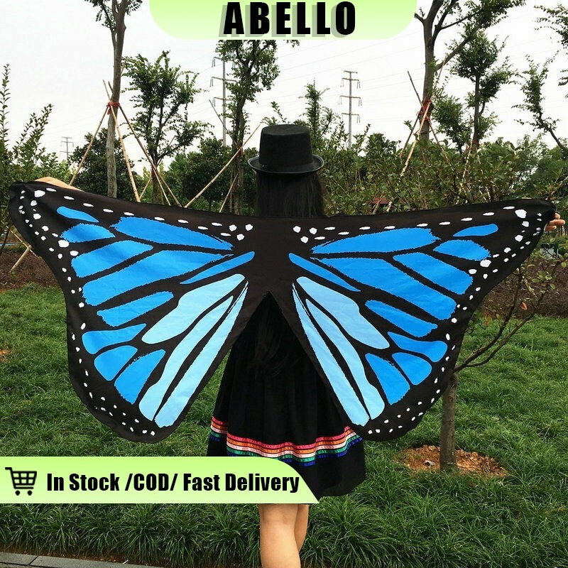 Women's Butterfly Wings Costume Child Angel Wings Cloak for Halloween ...