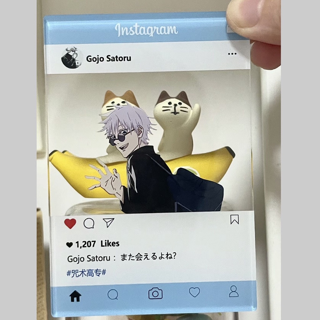 Jujutsu Kaisen Gojo Satoru Clear Acrylic Plate High-Quality Design for ...