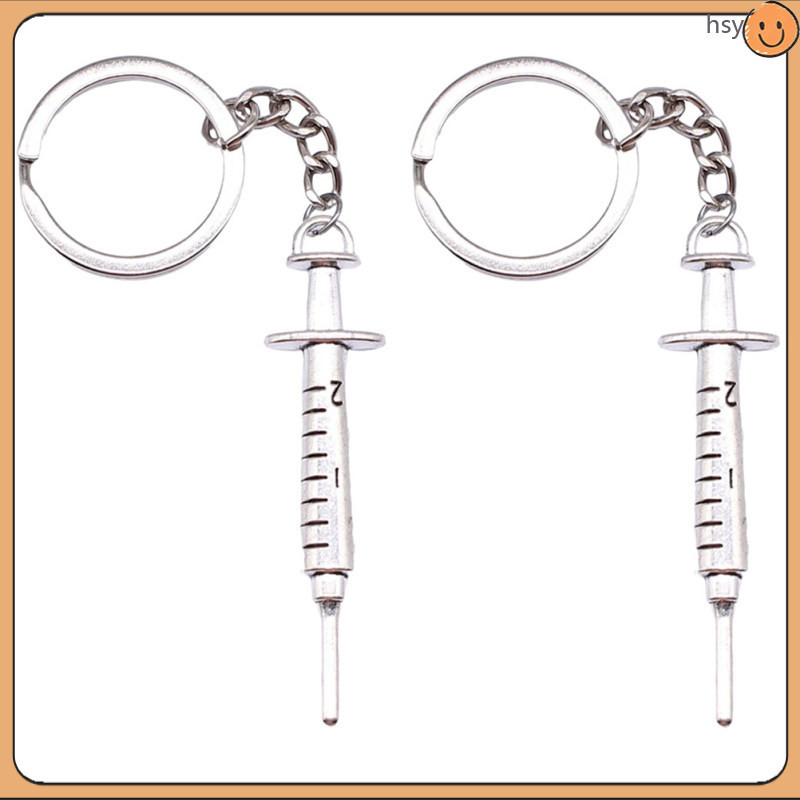 huyisheng Syringe Key Holder Metal Car Keychains Metallic Wallet ...