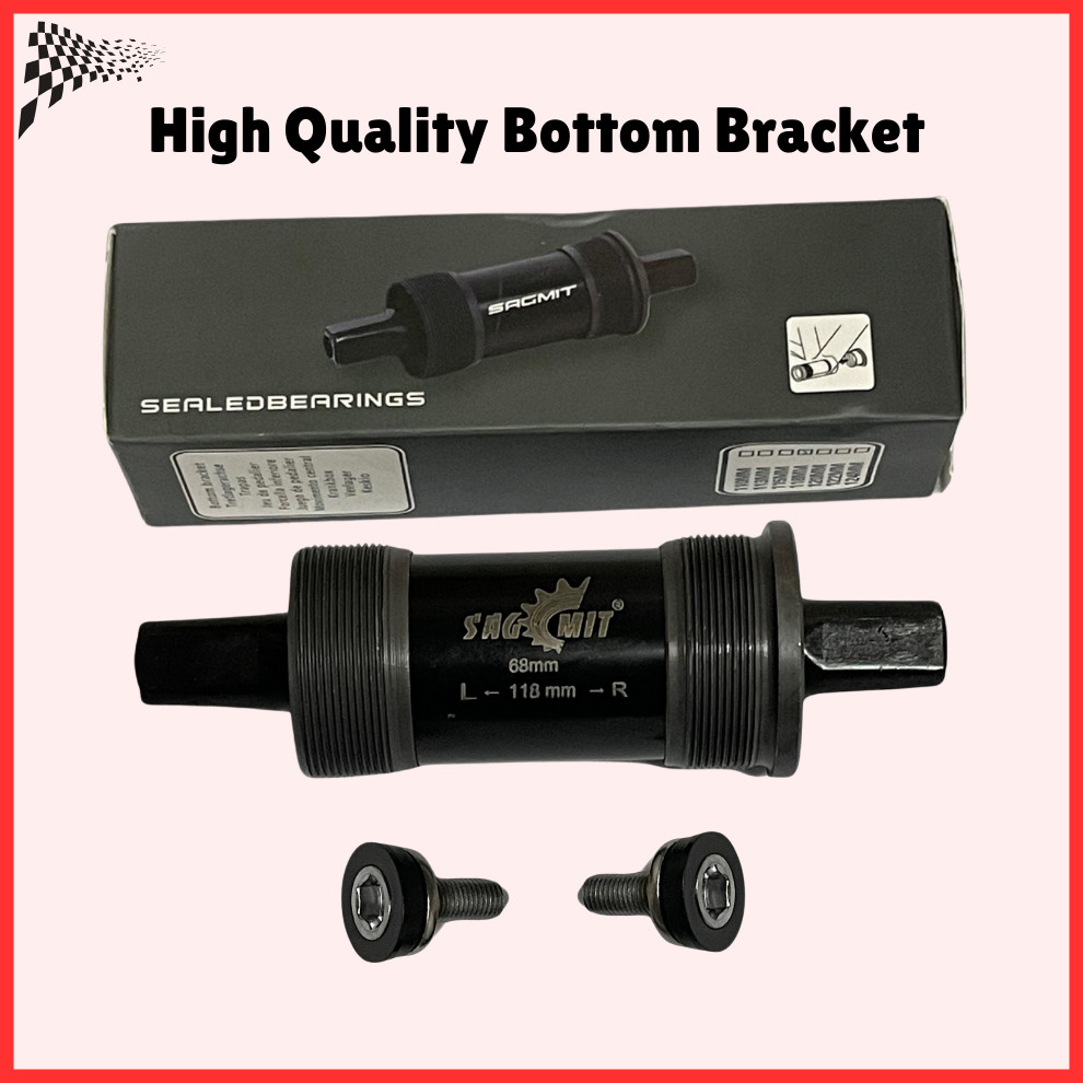 Sagmit Bicycle Sealed Bearing Bottom Bracket for Square Type MTB ...
