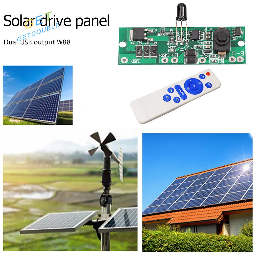 Long Light Solar Powered Light Lamp Panel w/ Remote Control Circuit ...