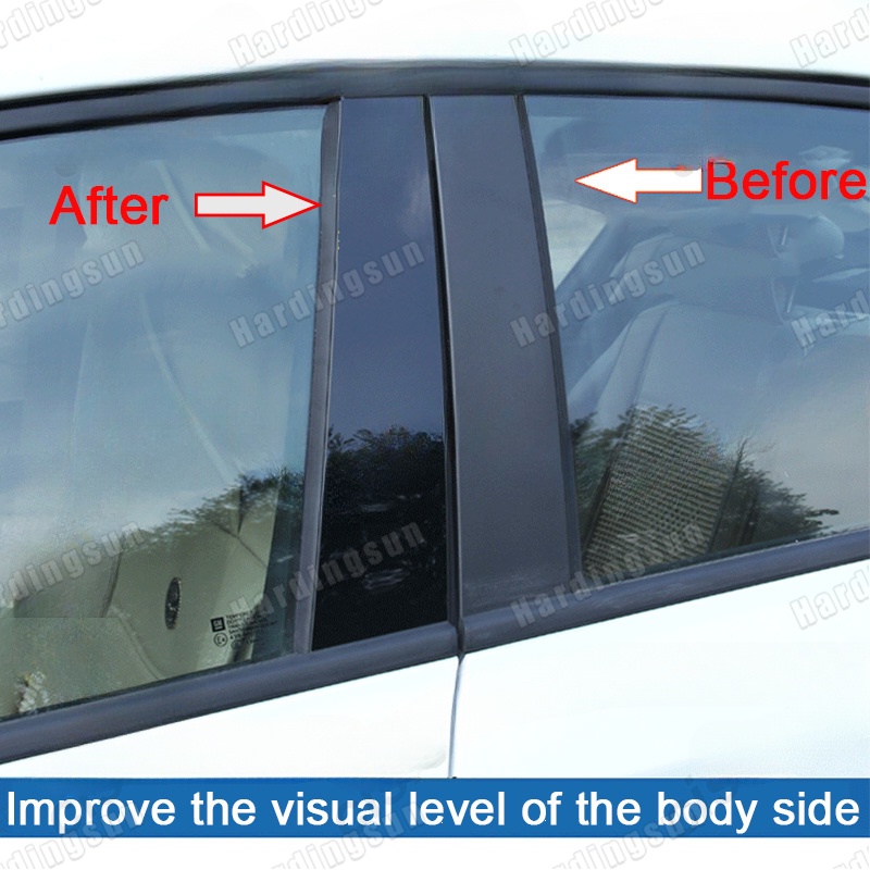 6Pcs Car Window Door Column B C BC Pillar Post Cover Trim for Honda CR ...