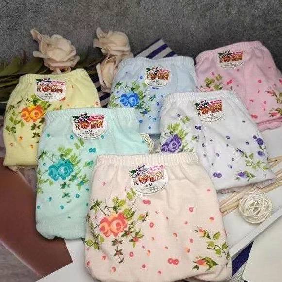 6Pieces Soen Floral Women's Panty Underwear | Shopee Philippines