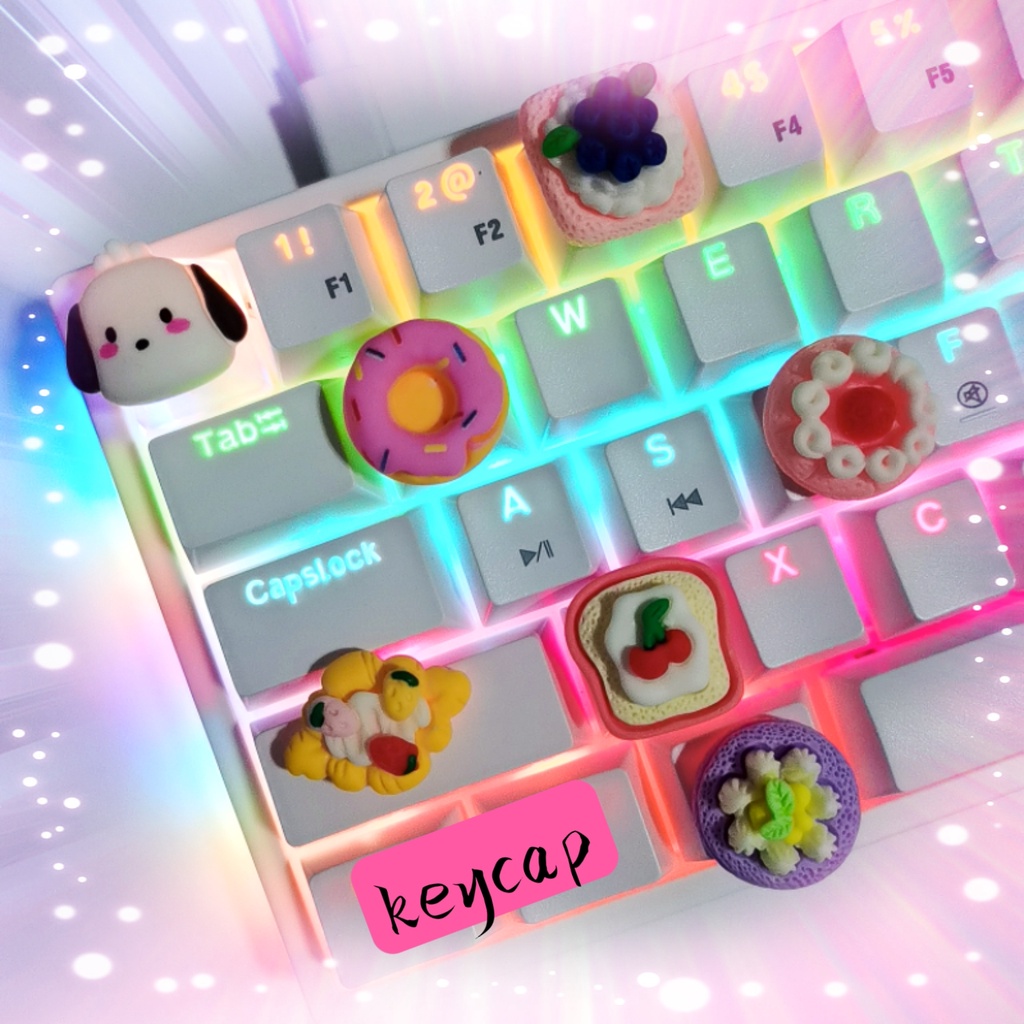 Cartoon Cartoon Food Cute Creative Keycap Translucent Keycap for ...