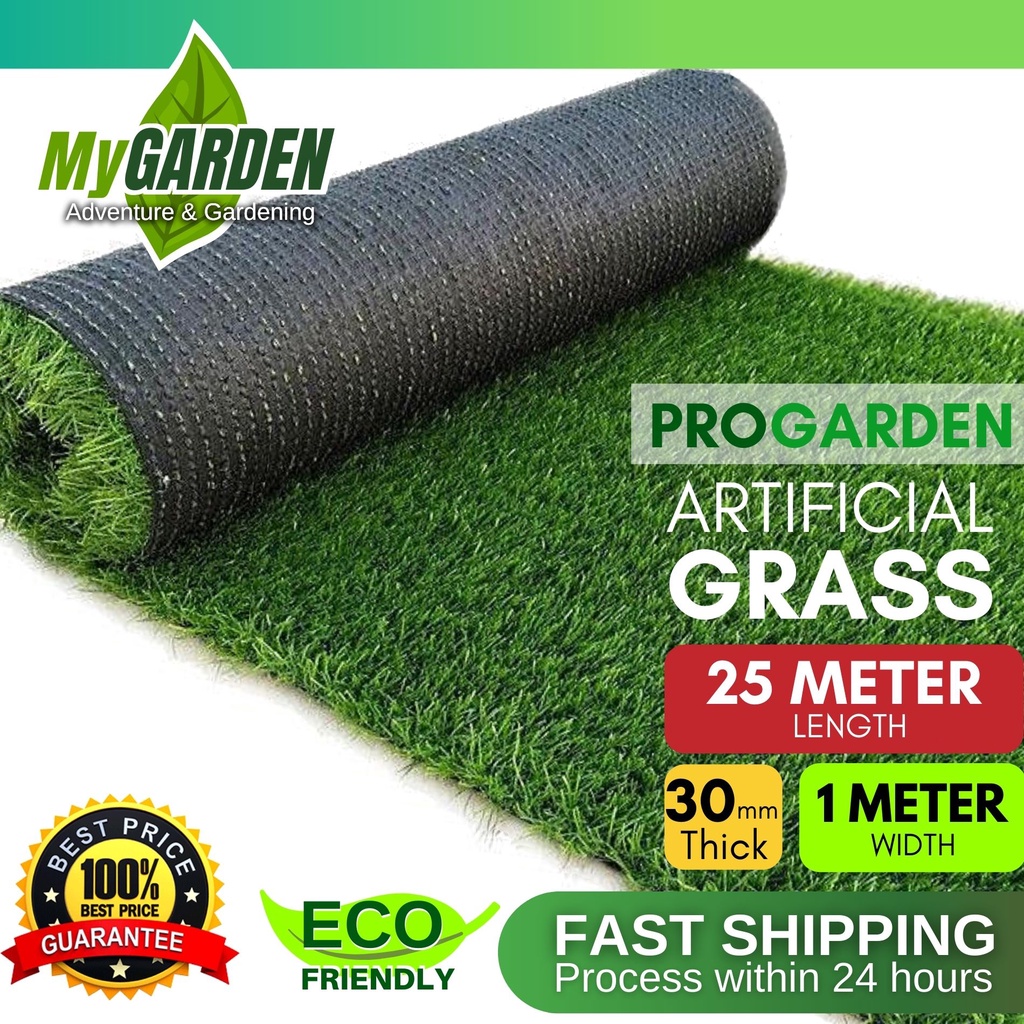 2M*6M/3M*6M/4M*6M Premium Artificial Grass Green Carpet 30MM Fake Lawn Turf Mat with Dewatering ...