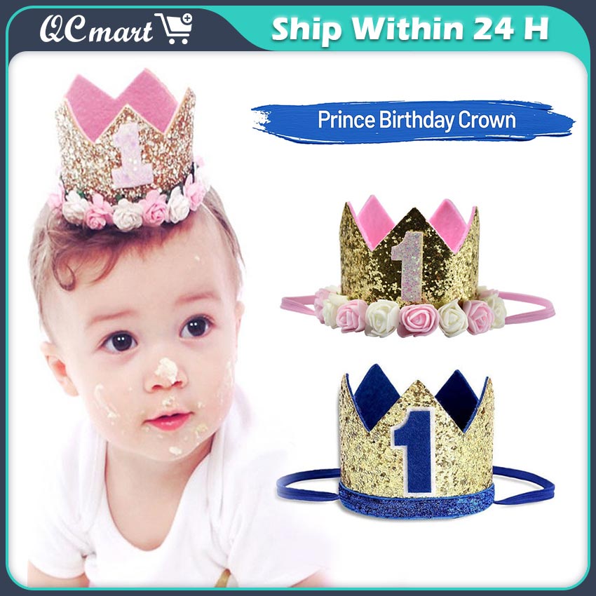 【Ship In 24H】 Happy First Birthday Party Hats Decor Cap One Birthday ...
