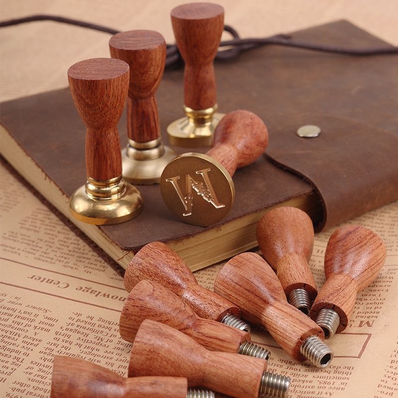 1Pc Retro Wood Color Sealing Wax Stamp Handles / Wax Seal Tools ...