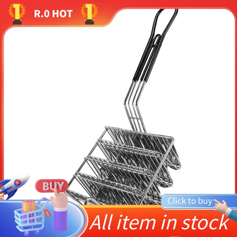 Taco Fryer Basket, Taco Shell Fryer, Holds 4 Shells Deep Fryer Taco ...