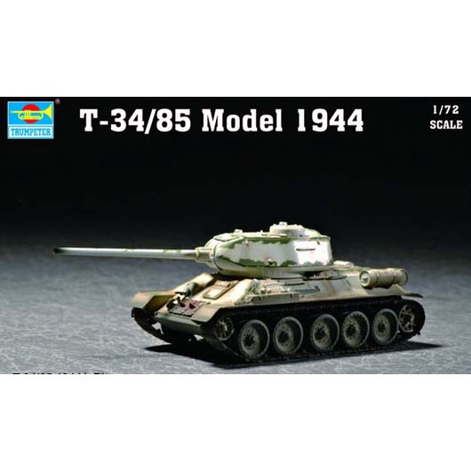 Trumpeter 07209 Adhesive Assembly Model 1/72 Russian T-34/85 1944 Type ...