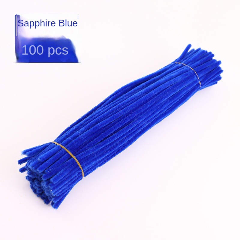 Ready stock 100pcs pipe cleaner craft Encryption fuzzy wire Strip High ...