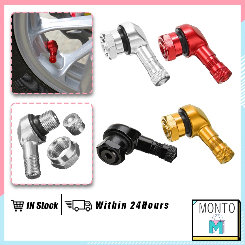 1-2pcs Universal Motorcycle Rim Tubeless Pito 90 Degree Angle Wheel ...