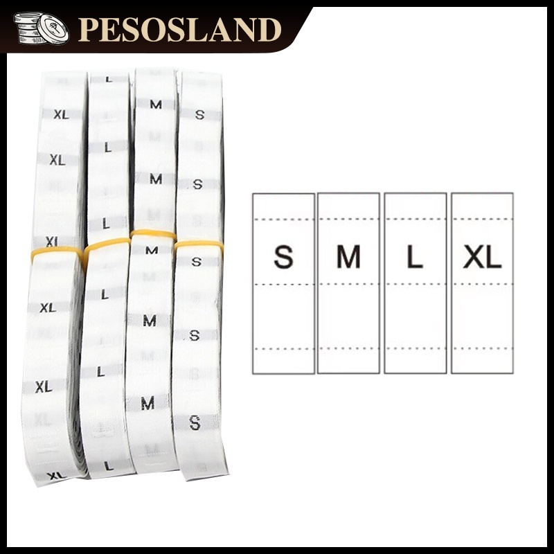 2000Pcs Cloth Size Label Woven Washable Label Etiketa Woven For ...