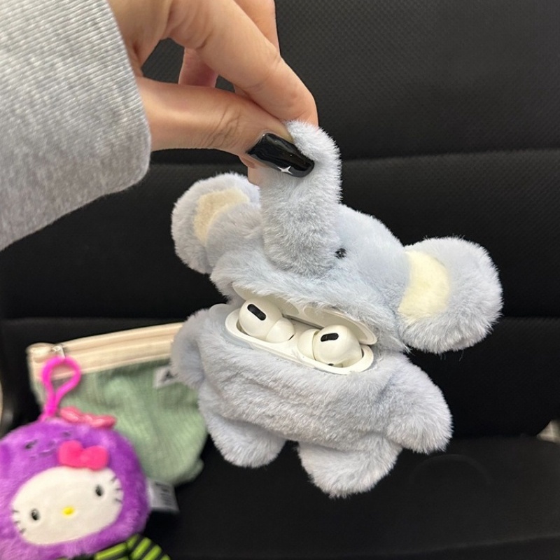 Plush Blue Elephant Airpods Pro 3 Generation Protective Case for Apple ...