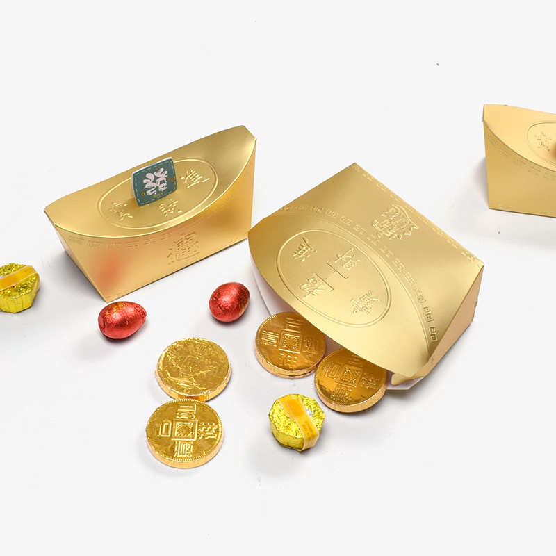 2025 Lunar New Year Candy Box DIY Gold Ingot 金元寶 CNY Year Of The Snake ...
