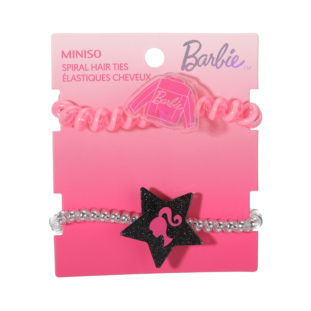 MINISO Barbie Collection Spiral Hair Ties (2 pcs) | Shopee Philippines