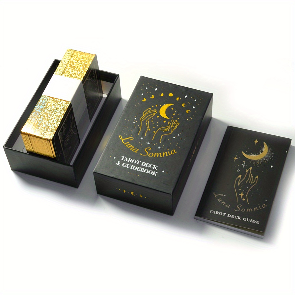 Luna Somnia Tarot Deck With Paper Guidbook Origin Size With Gilded Edge ...
