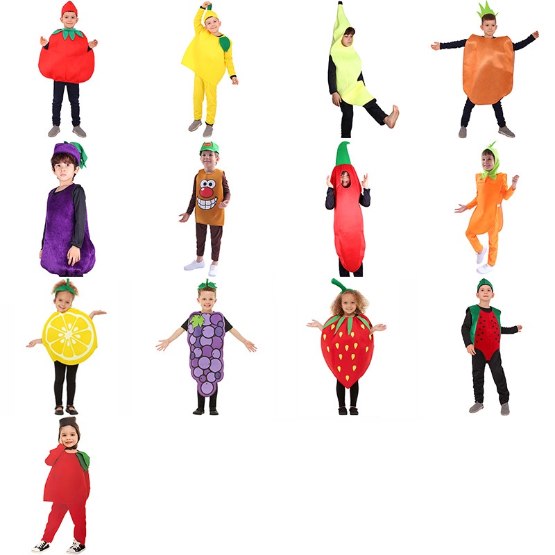 Children Fruit Shape Vegetable Children's Costume Halloween Costume ...
