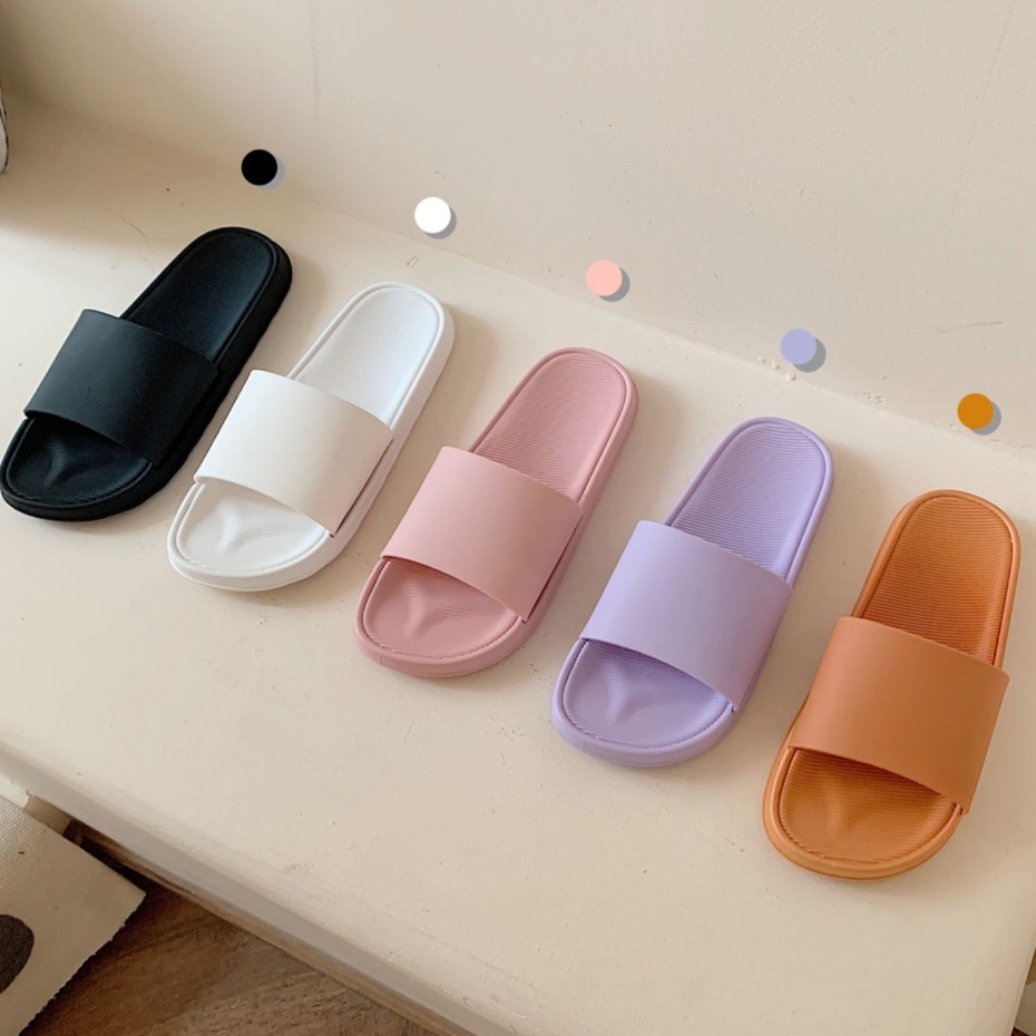 summer slippers Thin Strip Comfy Rubber Slippers flats sandals for ...