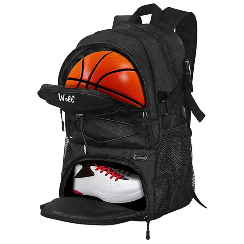 Basketball Backpack Large Sports Bag with Separate Ball holder & Shoes ...