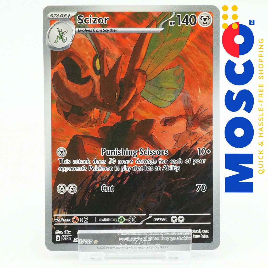 Scizor - 205/197 - Illustration Rare Obsidian Flames | Pokemon TCG ...