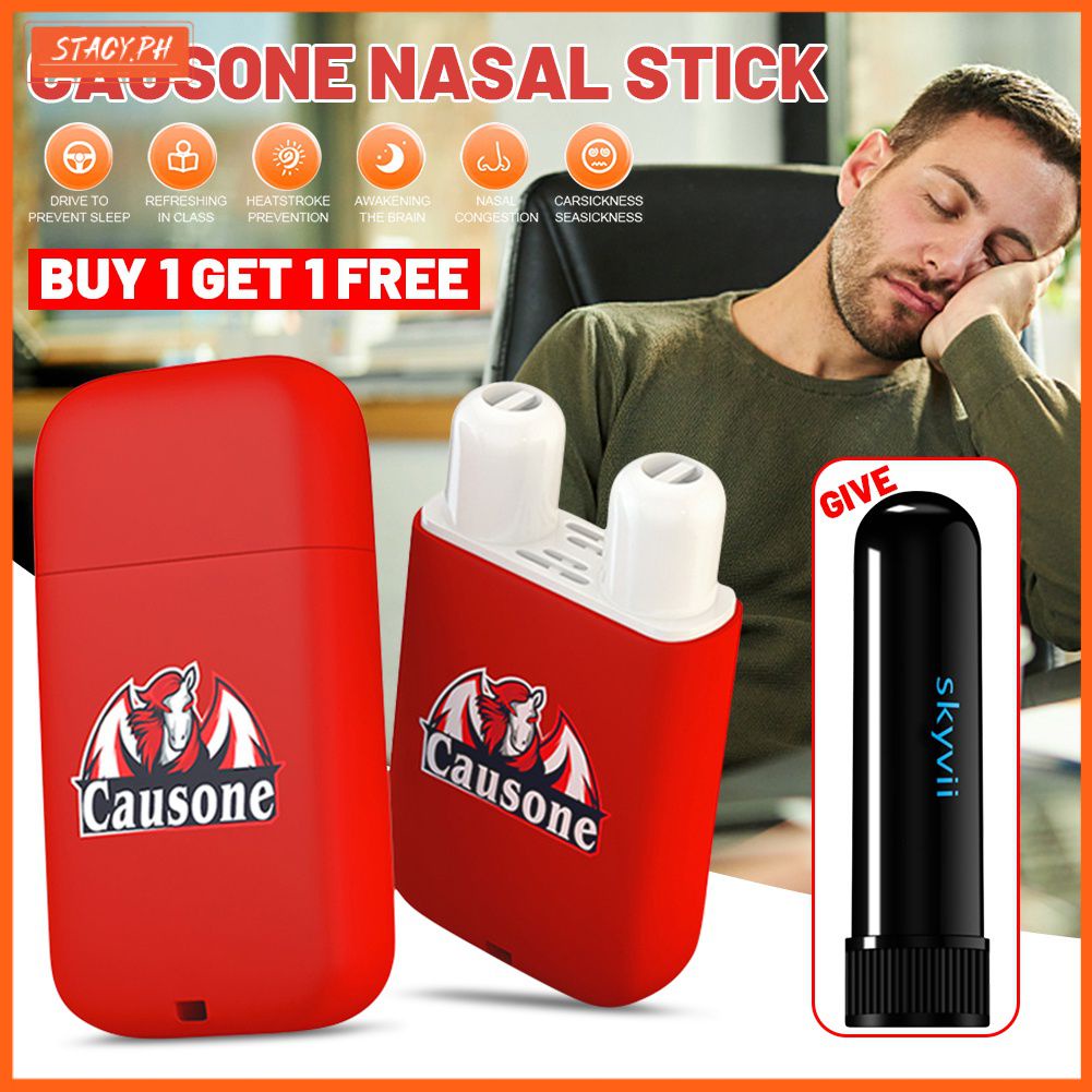 【stacy】 【FREE GIFT】 Causone Cleaning Nasal inhaler Energy Inhaler Herbal Class Driving ...
