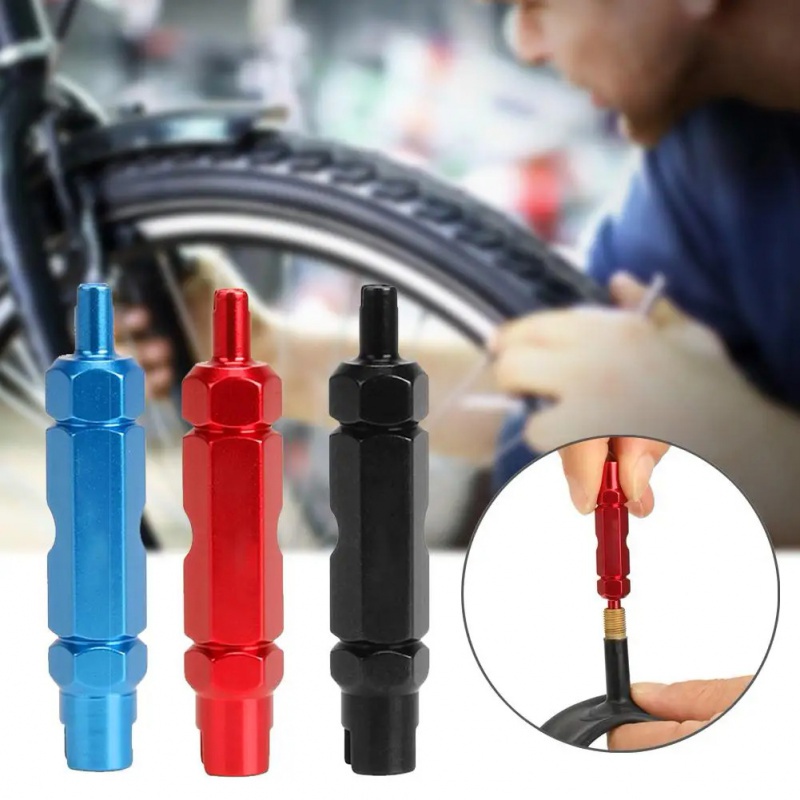 Bicycle Tire Nozzle Wrench Multifunctional Valve Core Tool Double-head Portable Removal ...