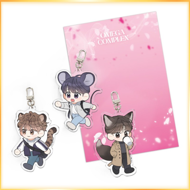 Korean Anime Key Chain Omega Complex Women Keychain Creative Man ...