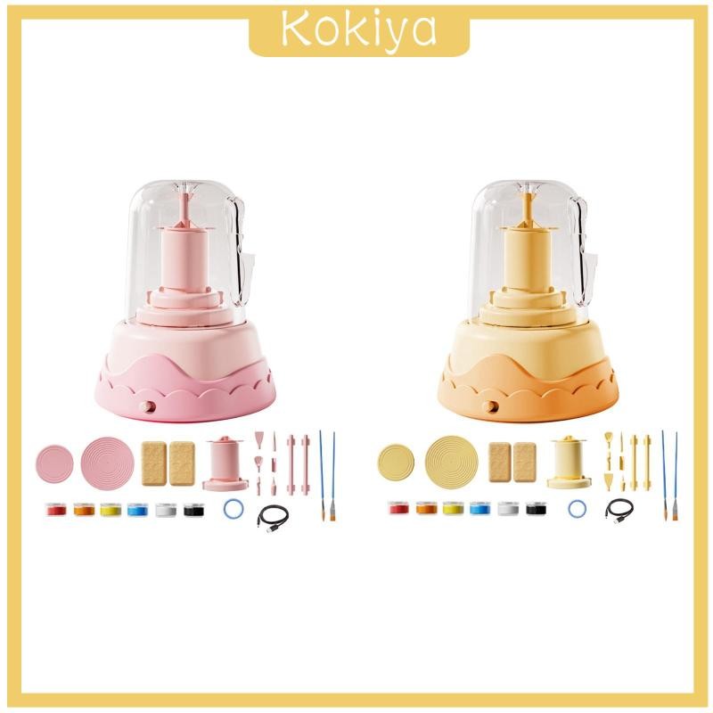 [Kokiya] Electric Pottery Wheel Set for Craft Kit Children Sculpting ...