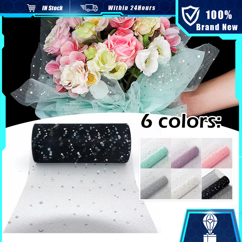 Wrapping Gauze Beautiful Silk Screen Flower Packaging Gauze Snow Dot ...