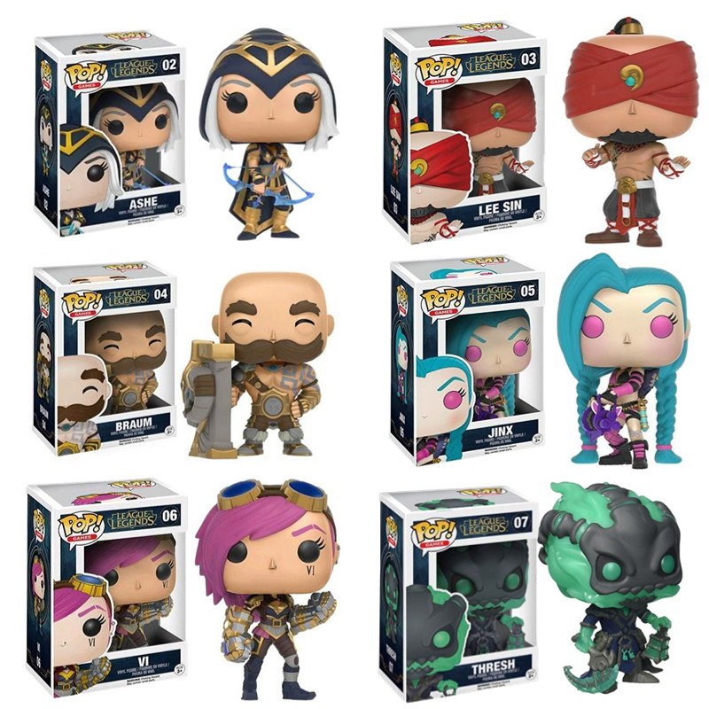 Funko pop League of Legends LOL Frozen Shooter Ash Blind Monk Bronkinks ...